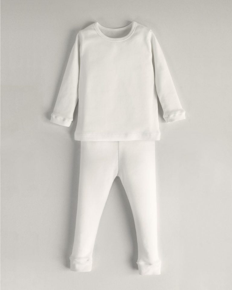 Organic Cotton Pajamas - mjölk